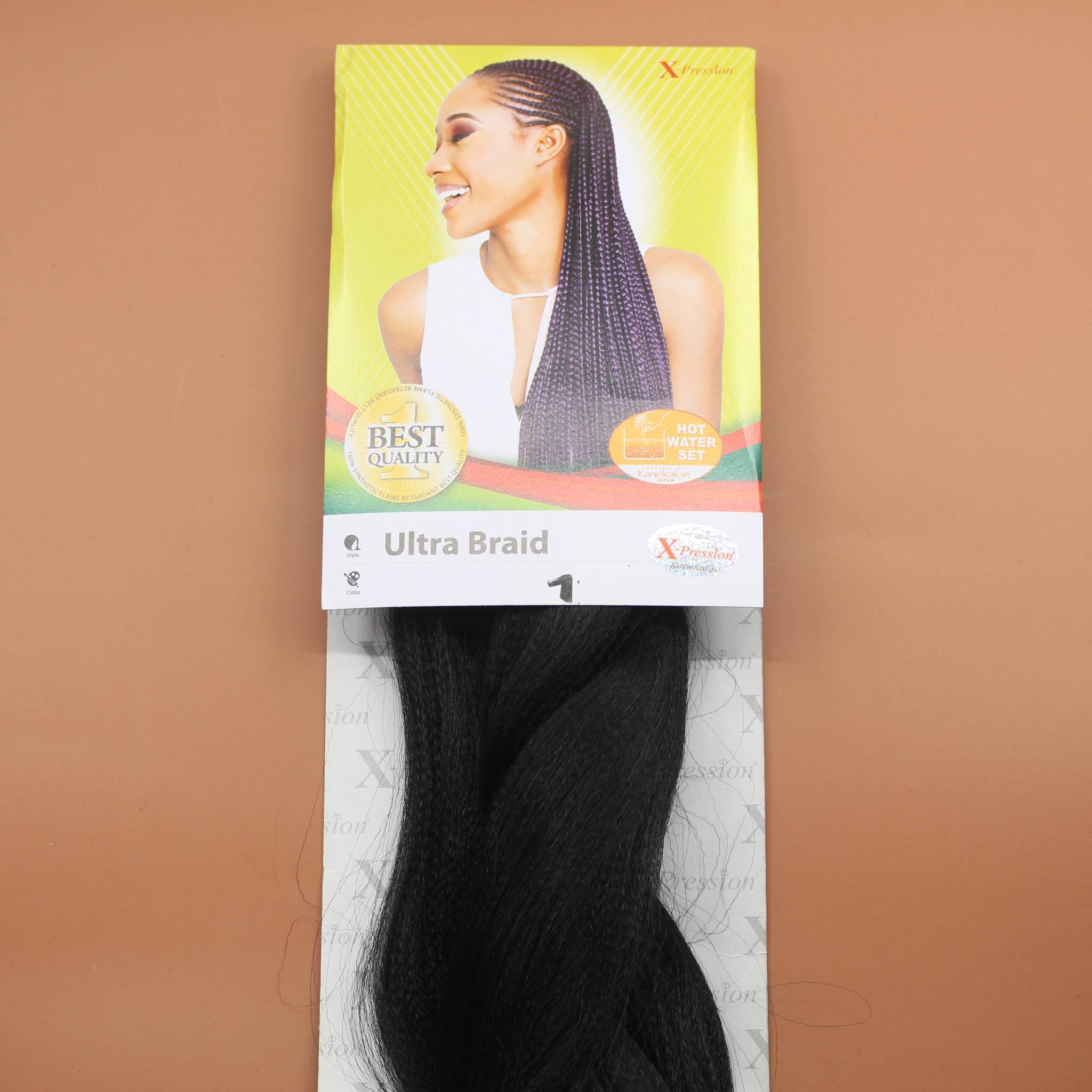 X-PRESSION Ultra Braid Hair tiefes Schwarz #1 – SimplyAfro®